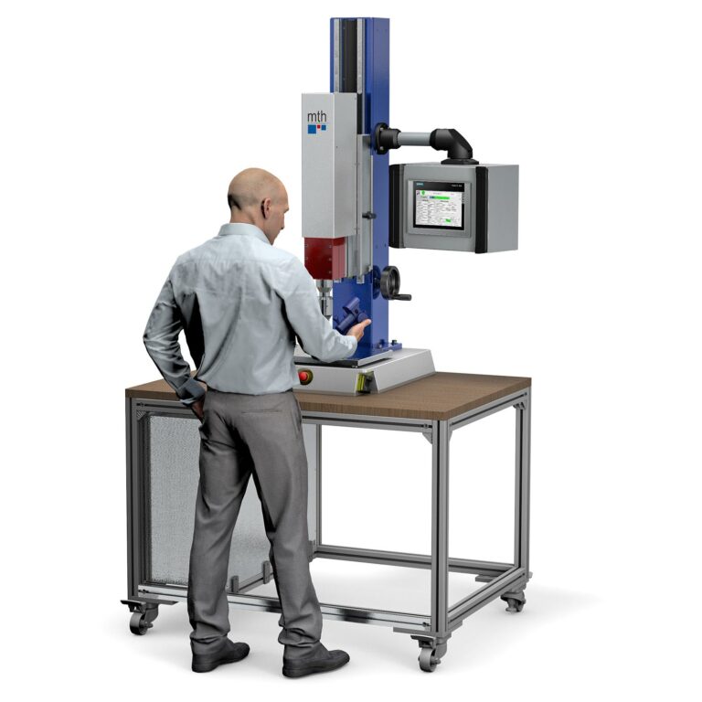 Ultraschall Schweißmaschine mit Untergestell | mth-ultraschall.de Ultraschall Schweißmaschine mit Untergestell | mth-ultraschall.de
